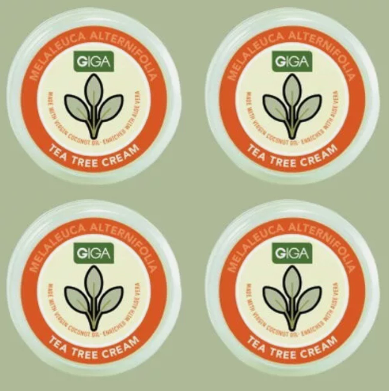 4 pieces Giga VCO Tea Tree Cream with Aloe Vera 10g each – Joodleshop